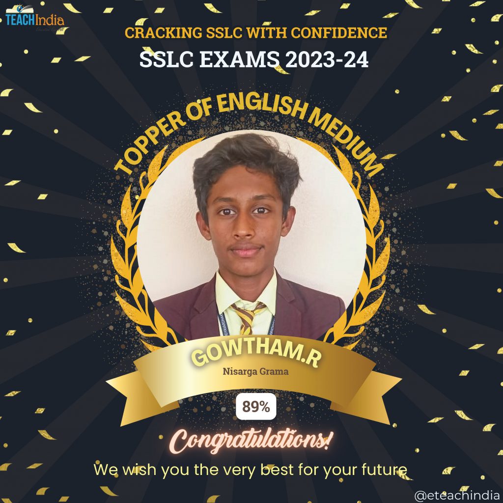 Celebrating Excellence: The SSLC Toppers Gallery - eTeachIndia